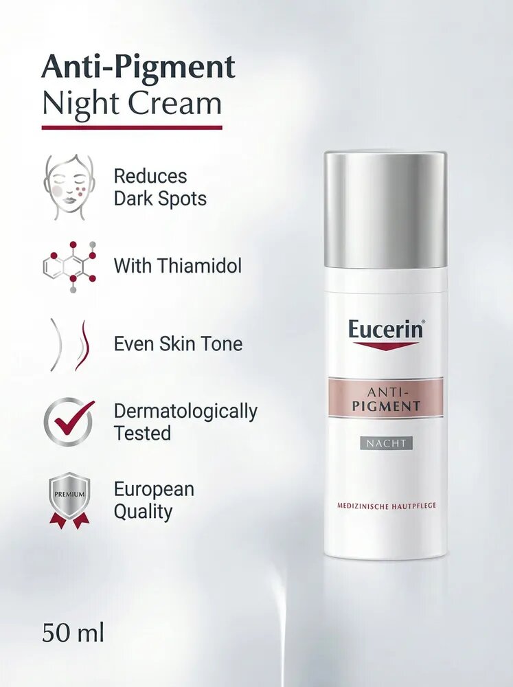 Ночной крем против пигментации, 50 мл, Anti-Pigment Eucerin