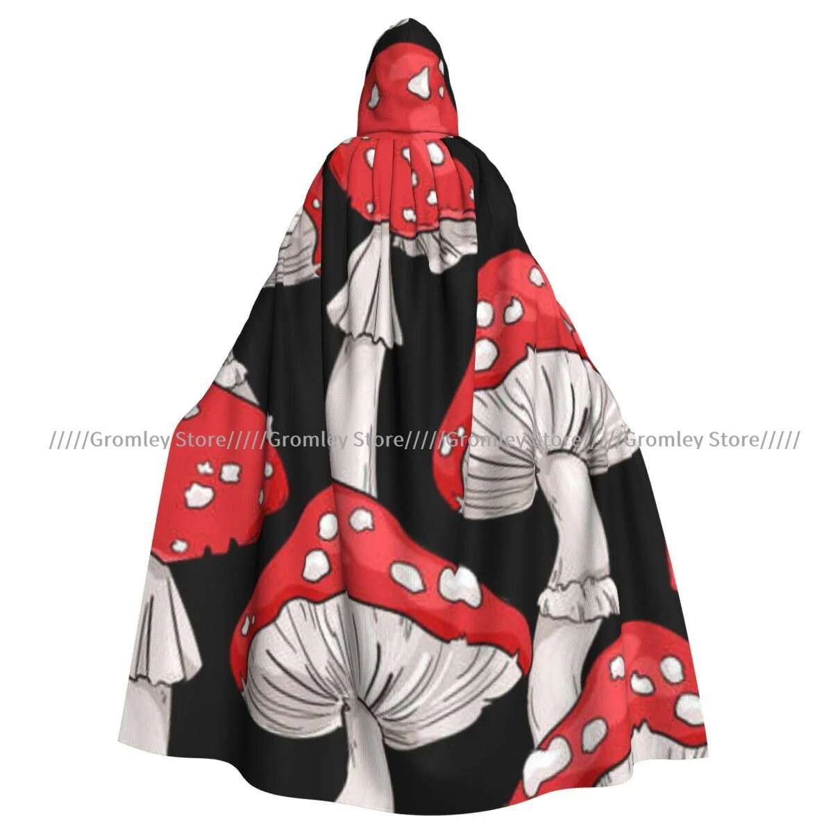 Ведьмин плащ с грибами, черный, Color9