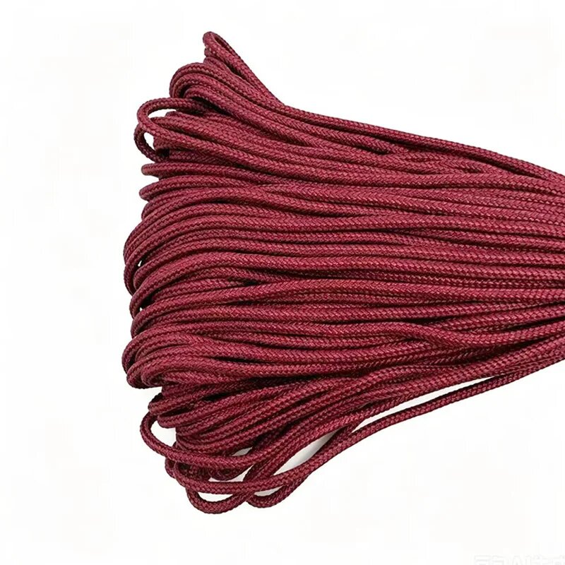 Паракорд FLYER TANG 2 мм, полиэстер, 1-жильный Бордовый, Burgubdy red, 100ft(31m)