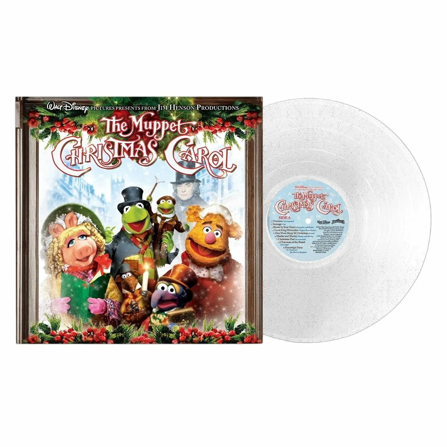 Виниловая пластинка The Muppets - The Muppet Christmas Carol /> Vinyl, LP, Album, Limited Edition, Reissue, Transparent Silver Glitter