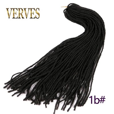 VERVES Косы для волос #1B, 18 дюймов, 27 прядей