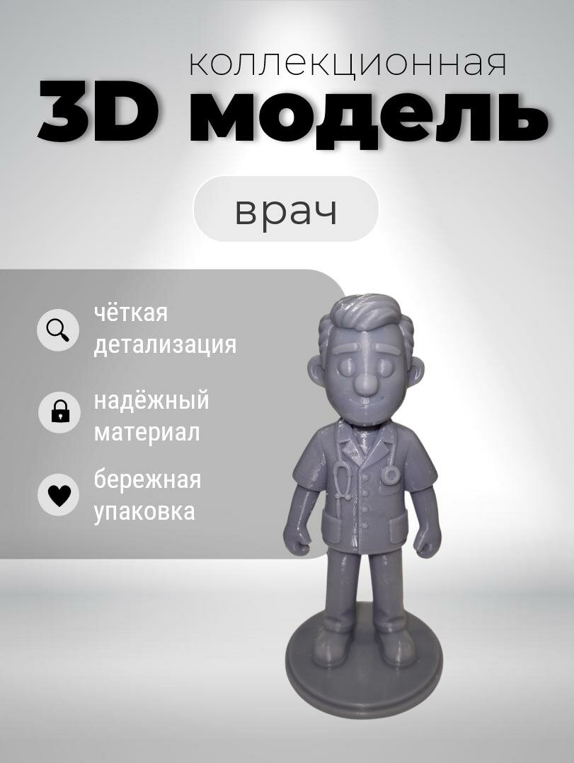 Коллекционная 3D модель профессии
