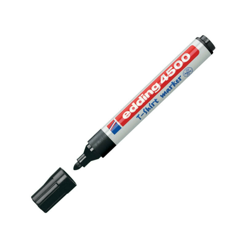 Edding Маркер по ткани E-4500/1 чёрный, 2-3мм, 87143