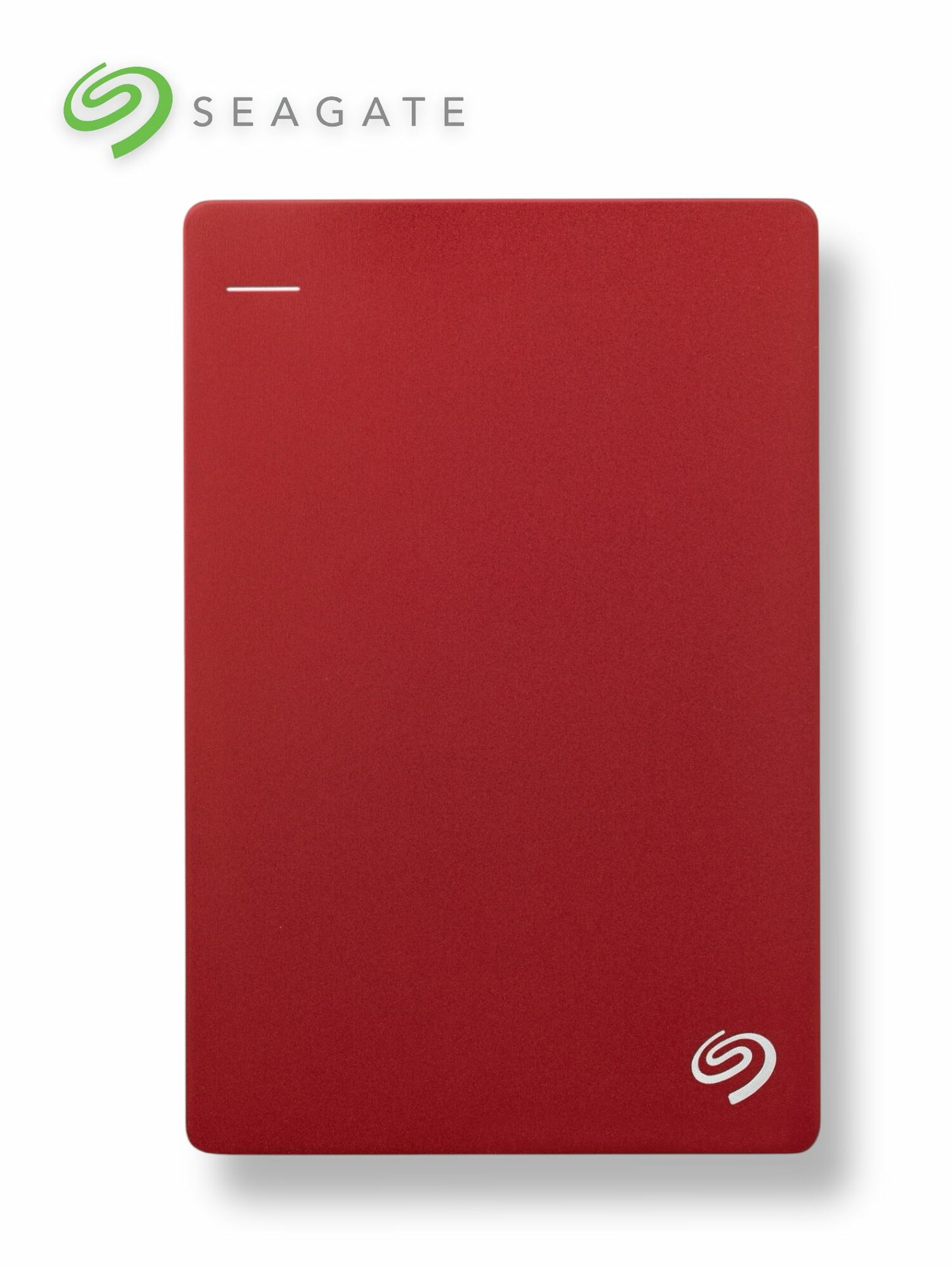 Seagate 1 ТБ Внешний жесткий диск Backup Plus Slim (SRD00F1), Металл, Пластик, красный