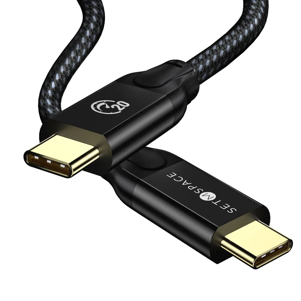 GiGimundo Кабель для мобильных устройств USB Type-C/USB Type-C, 2 м, черный