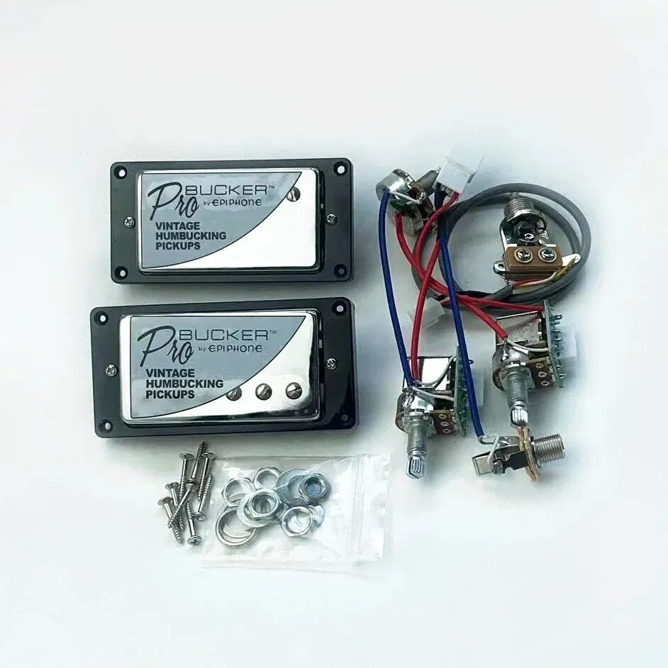 Оригинальная аутентичная электрогитара Epiphone Alnico 5 ProBucker со стандартным звукоснимателем, двойная катушка, 1 комплект, двухтактная проводка 2V1T