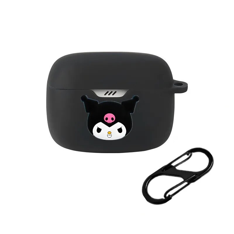 Чехол для наушников Sanrio силиконовый для JBL Tune Beam/Buds 2 Черный, For JBL Tune Buds 2, Style 6