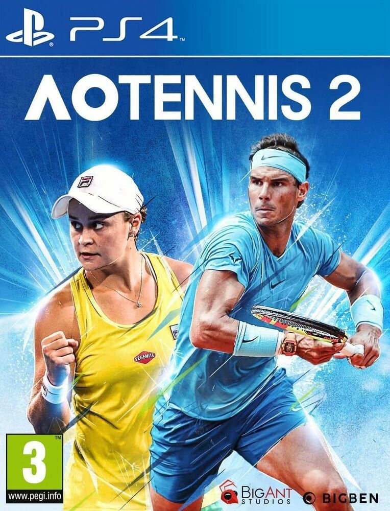 Игра AO Tennis 2 для PS4, русские субтитры
