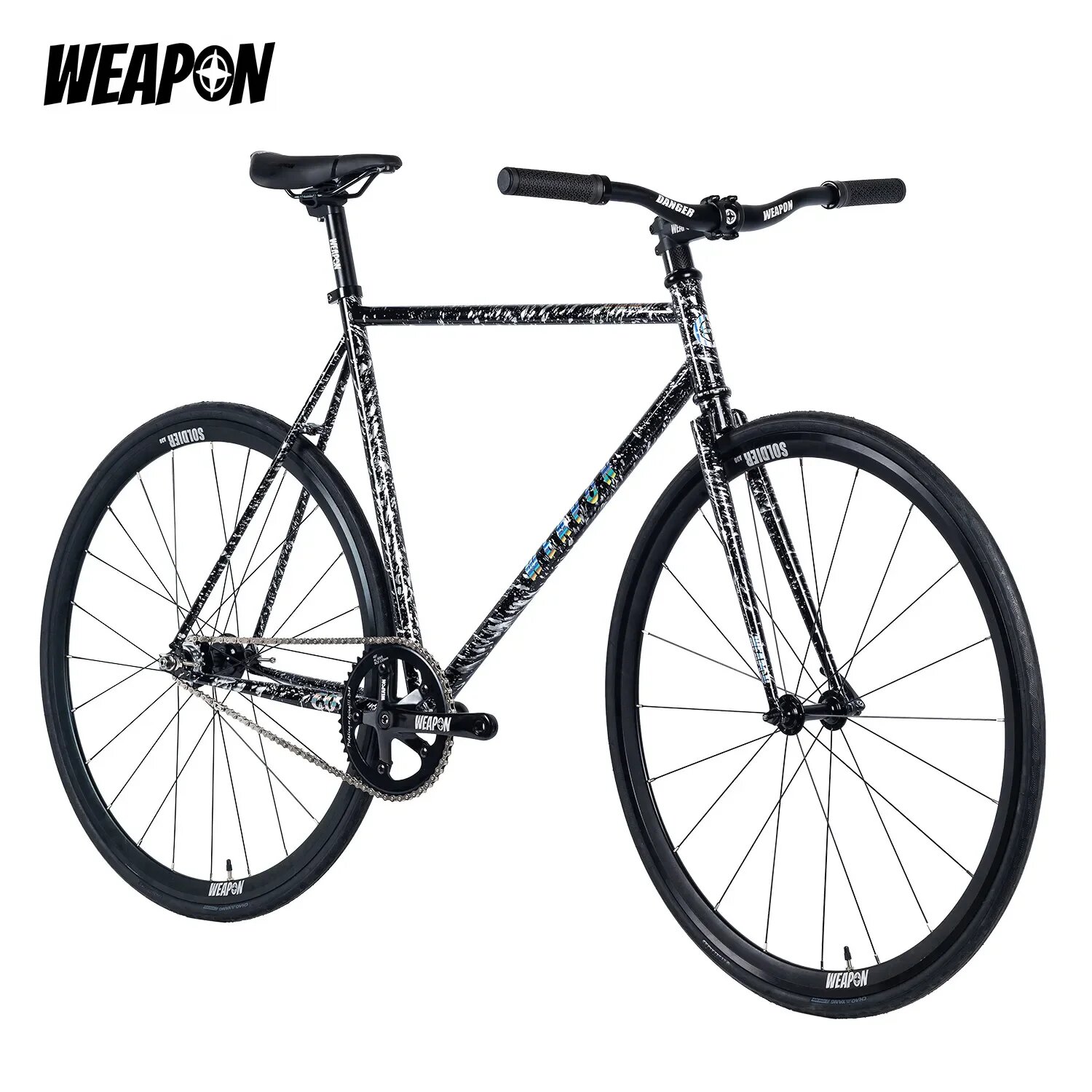 Велосипед C01 Complete Fixed Gear Bike Fixie с раму из хромомолибденной стали, винтажной вилкой, одноступенчатым приводом для трековых велосипедов