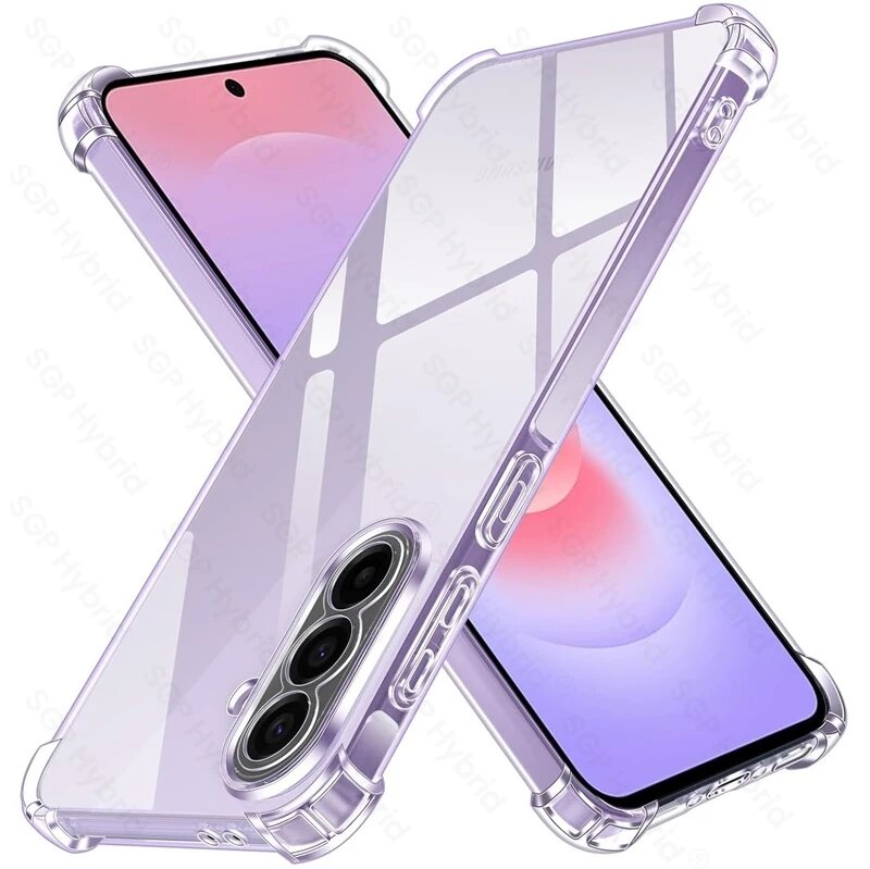 Чехол для Samsung Galaxy A37 5G (A37, 37A) 2026: Прозрачный, противоударный, из мягкого ТПУ, с защитой камеры