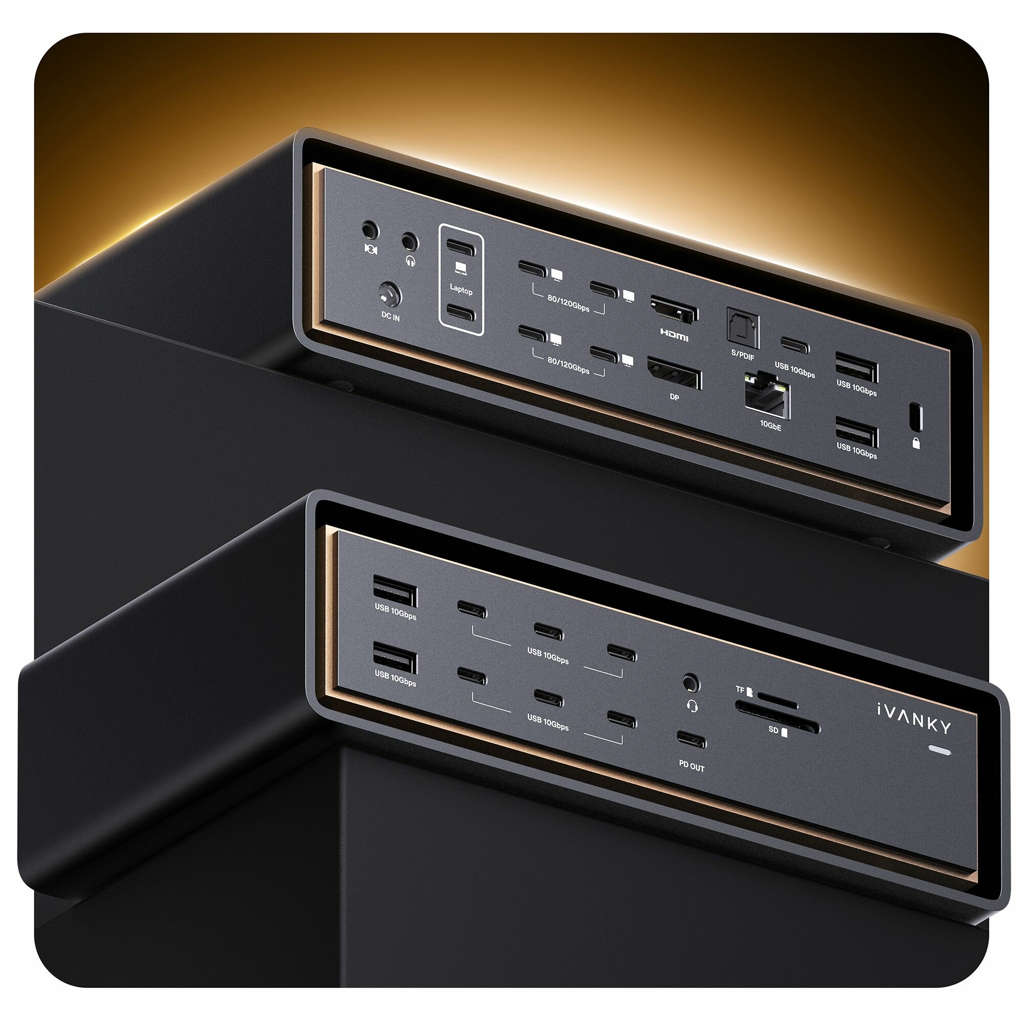 IVANKY 26-в-1 FusionDock Ultra 3 Совместимо с Thunderbolt 5 для MacBook 10GbE, 6K/8K 240Вт Док-станция