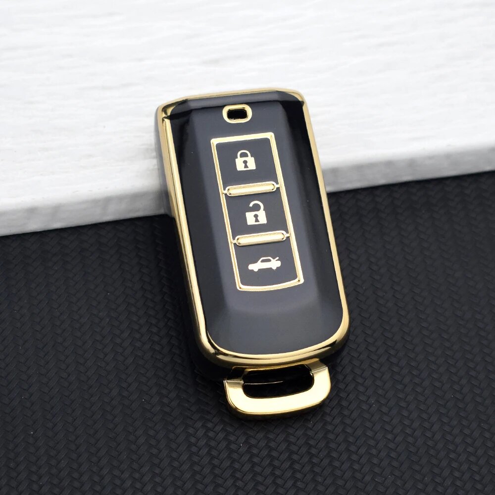 Защитный Чехол Для Ключей Mitsubishi Outlander ASX LANCER Pajero Sport Eclipse Cross, Black Key Case