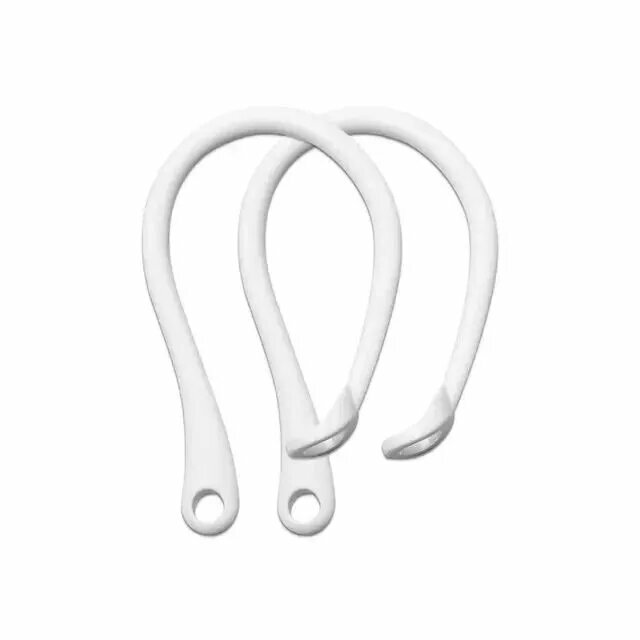 Силиконовые фиксаторы для Apple AirPods (1, 2, 3, 4, Pro) Противоскользящие ушные крючки. Защита от выпадения при спорте и беге.