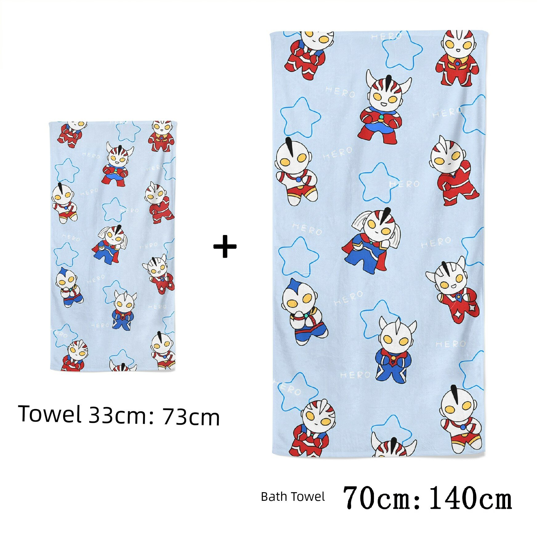Полотенце Ultraman для младенцев 75x35 см, мягкая микрофибра для детской и быстрого высыхания