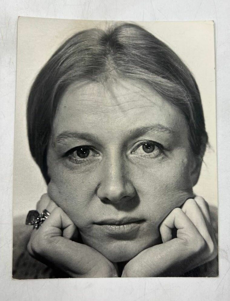 Фотография Алла Демидова с проб на фильм "Визит вежливости" 1972 год 14,5х11 см