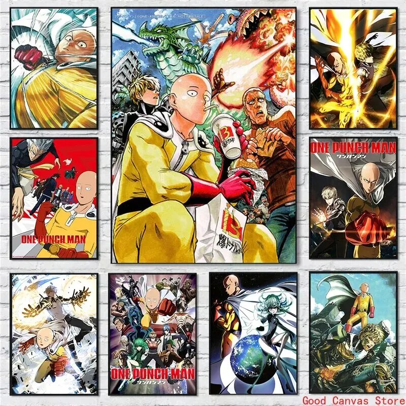 One Punch Man холст для стен — фото 1