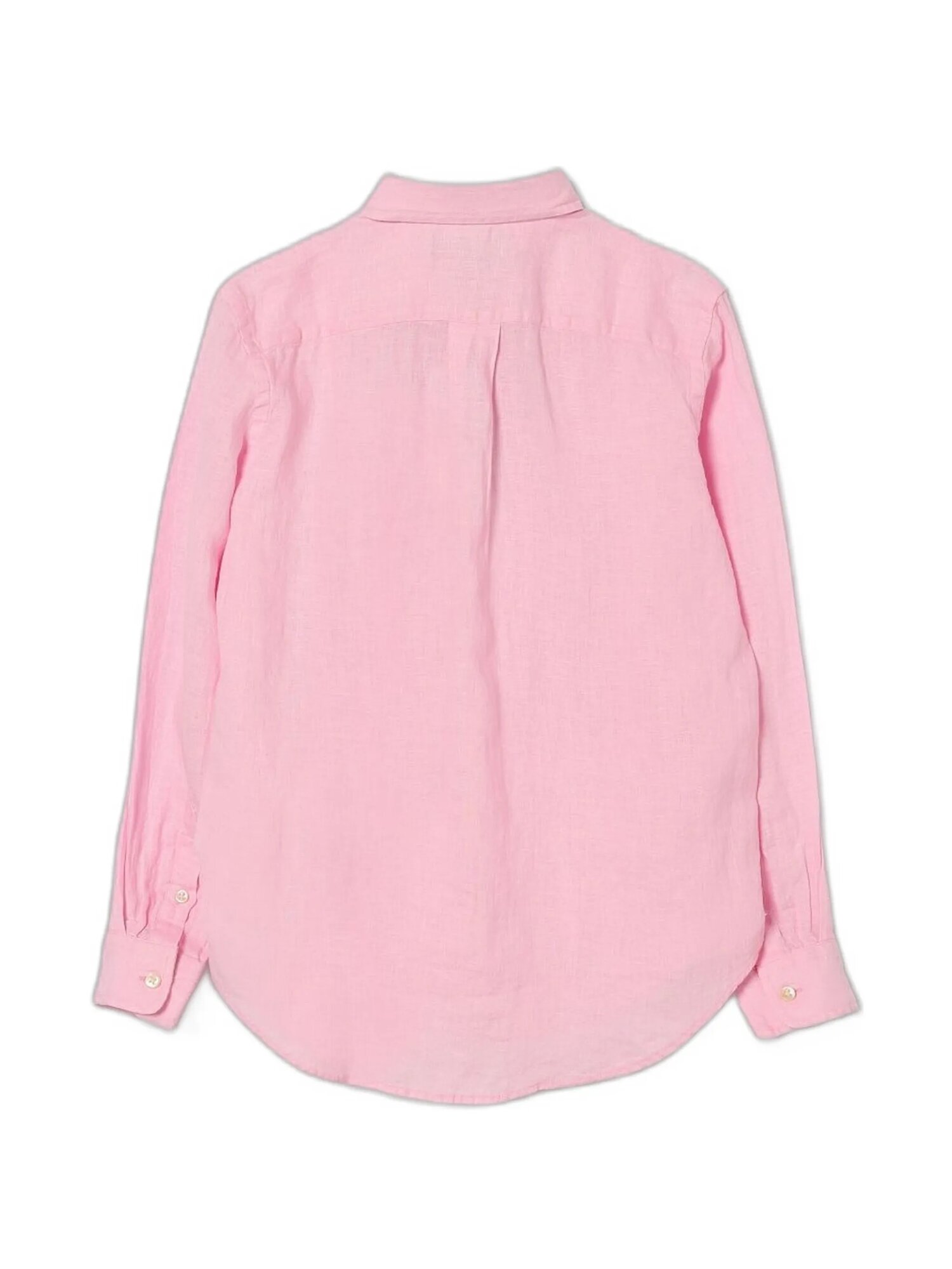 Рубашка Polo Ralph Lauren Button-down linen shirt, размер 8 лет, розовый — фото 1