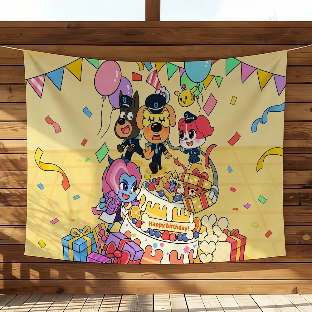 Флаг с Paw Patrol, Happy Birthday, цвет 2