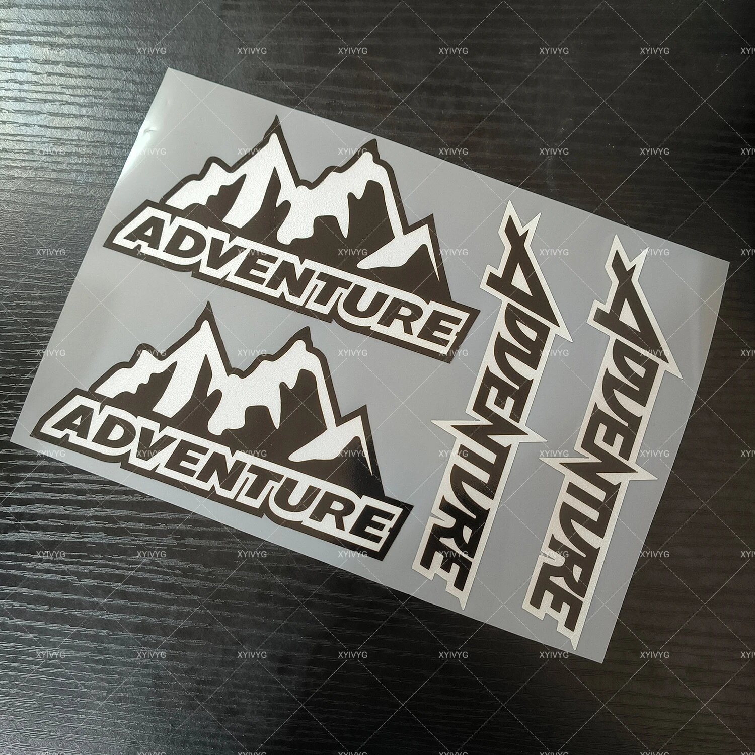 Наклейки "Adventure" на автомобиль, белый