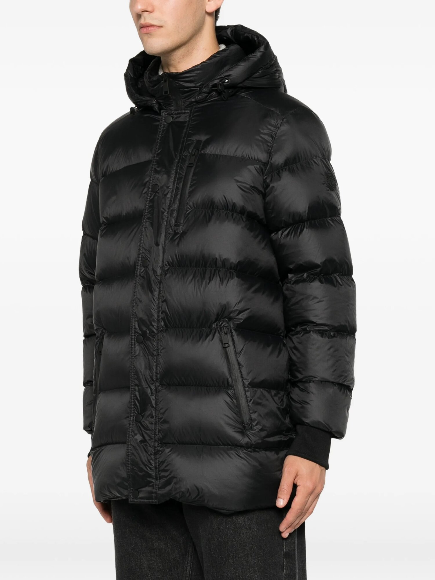 Куртка SERGIO MORETTI Logo-patch padded jacket, размер 48 — фото 1