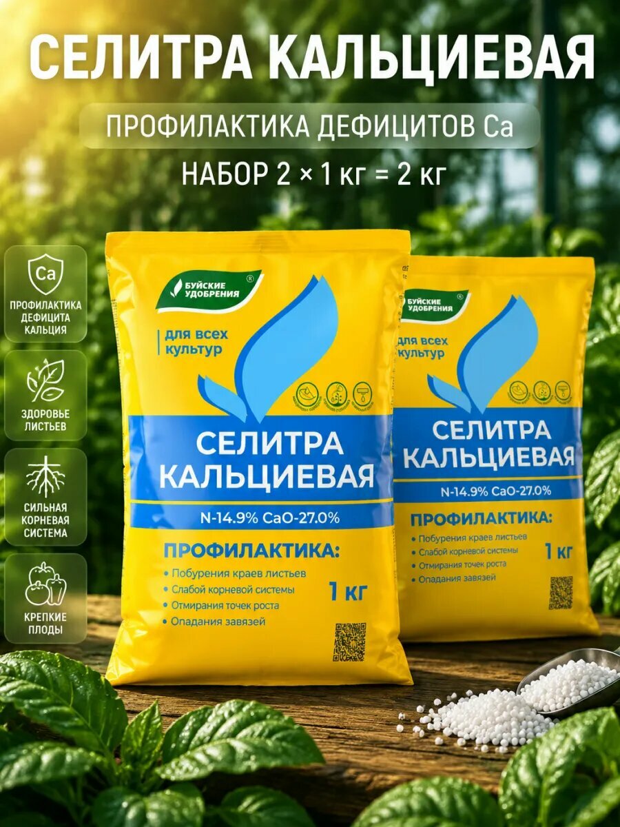 Нитрат кальция для растений и рассады, 2 кг