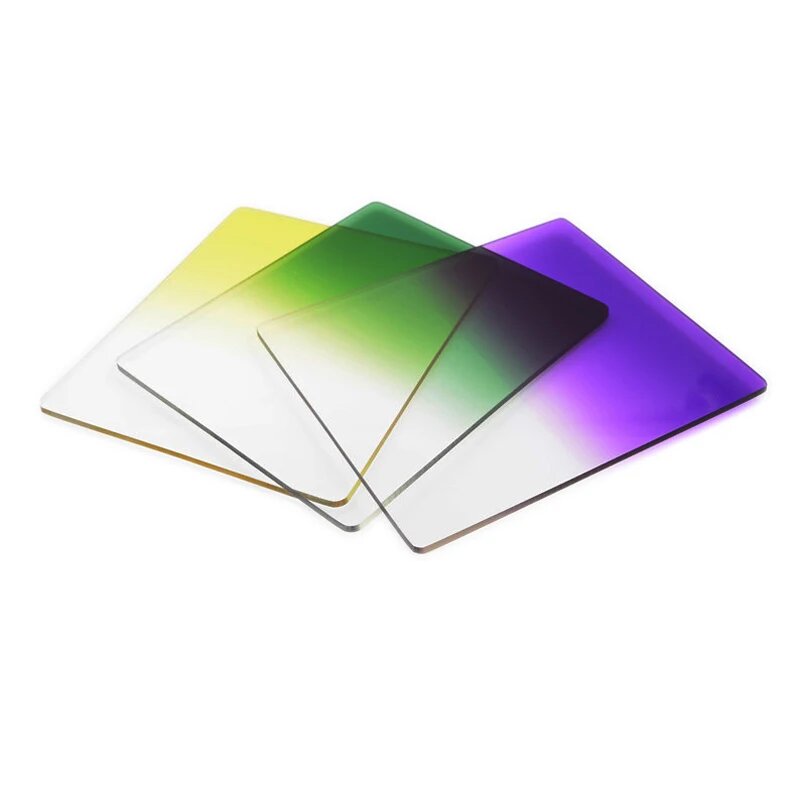 Цветные фильтры KnightX P 95x89 мм, G-Green Yellow Purpl