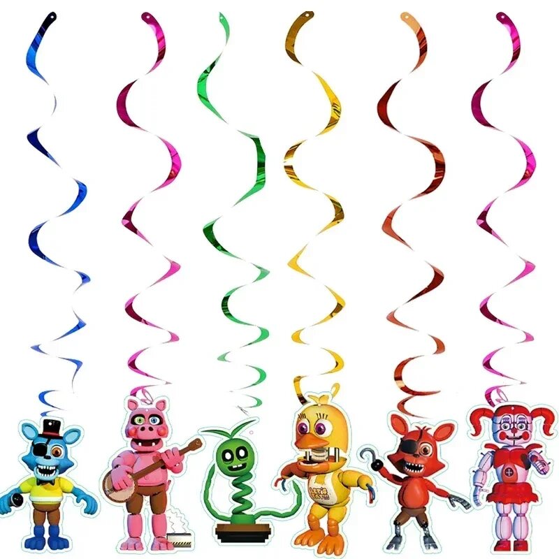 Декор на день рождения Five Nights at Freddy's, 6 спиралей