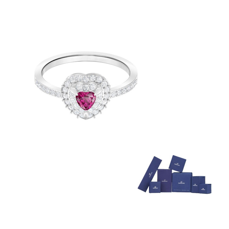 Кольцо обручальное, кристаллы Swarovski
