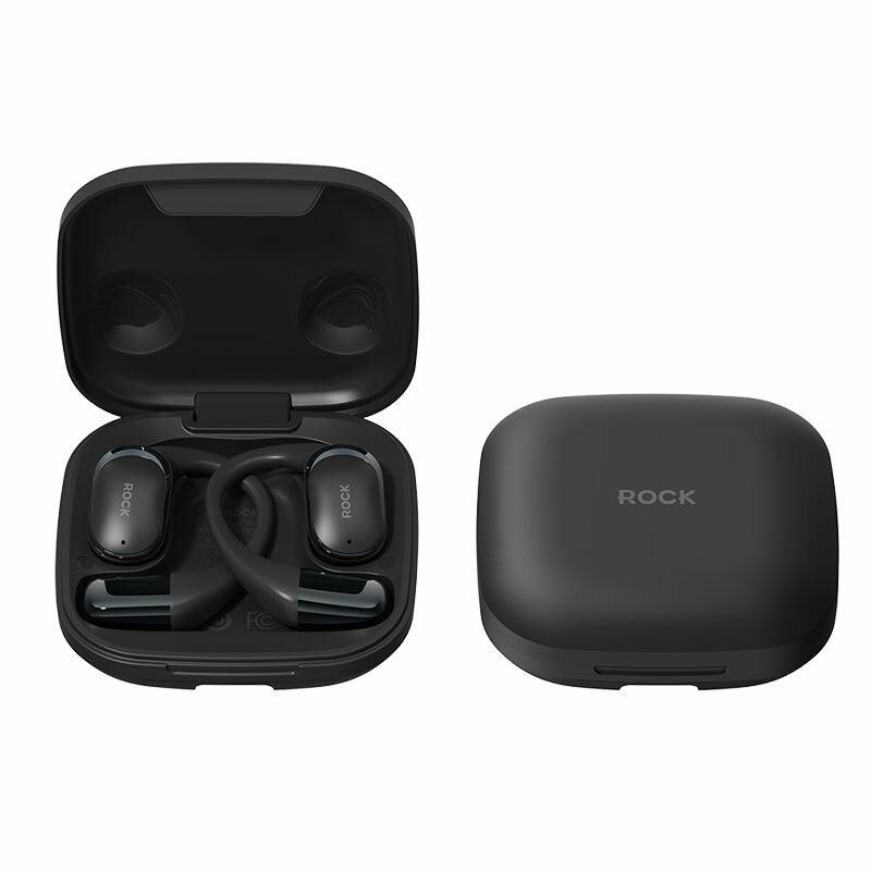 Беспроводные наушники с шумоподавлением Rock X718 OWS Bluetooth Earphones черные