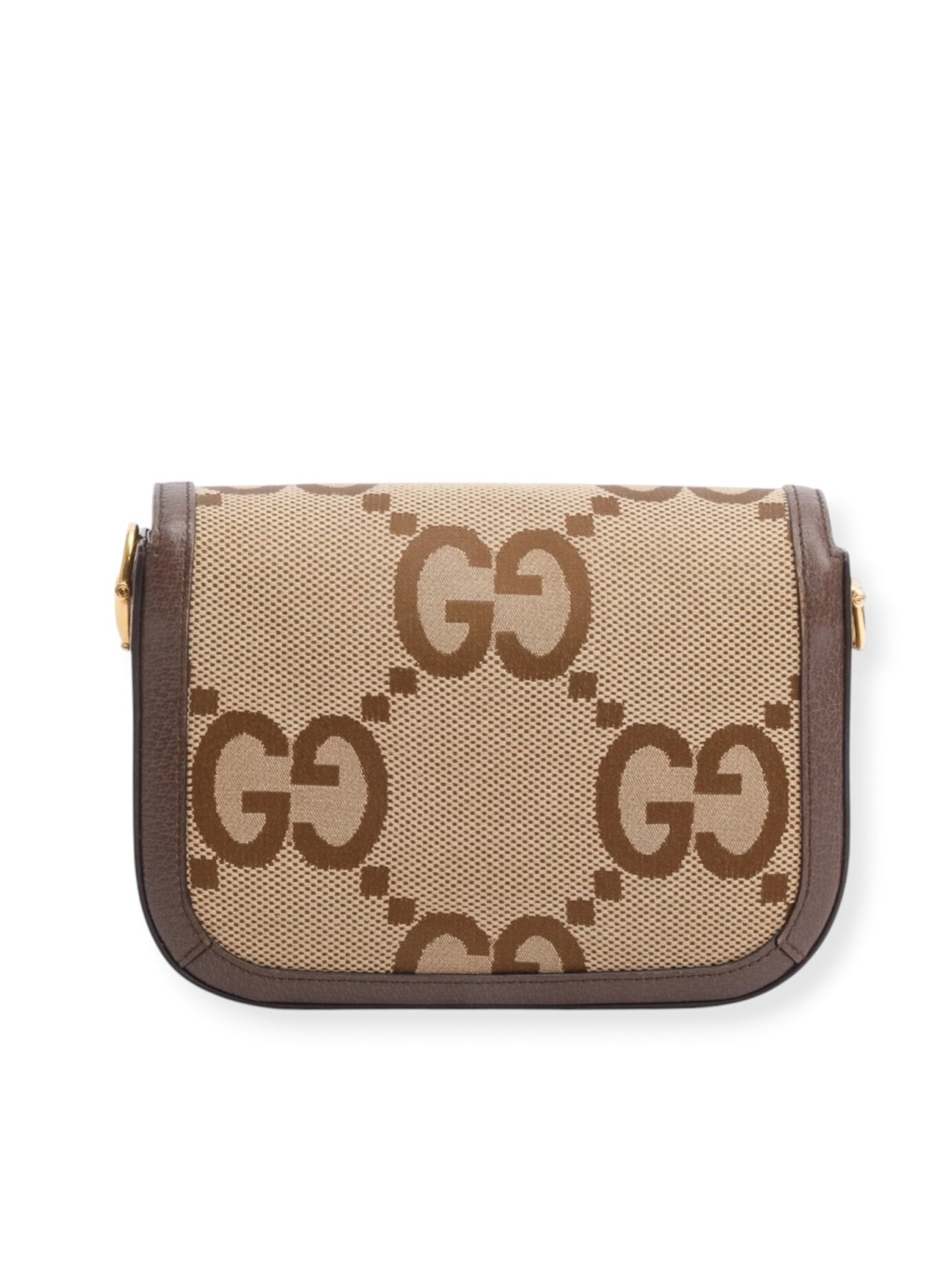 Сумка кросс-боди GUCCI Jumbo Horsebit 1955 Mini, бежевый/коричневый — фото 1