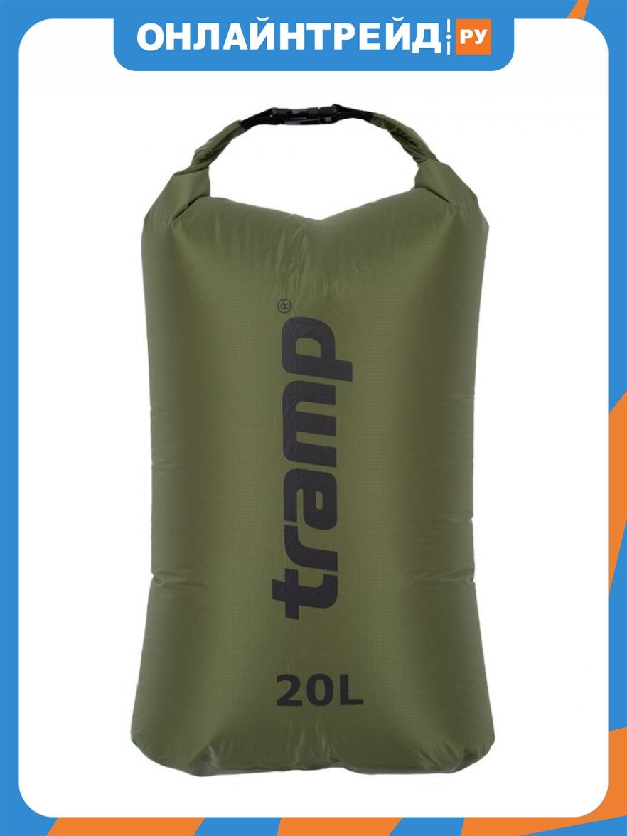 Гермомешок Tramp Nylon Ultralight 20 л, оливковый