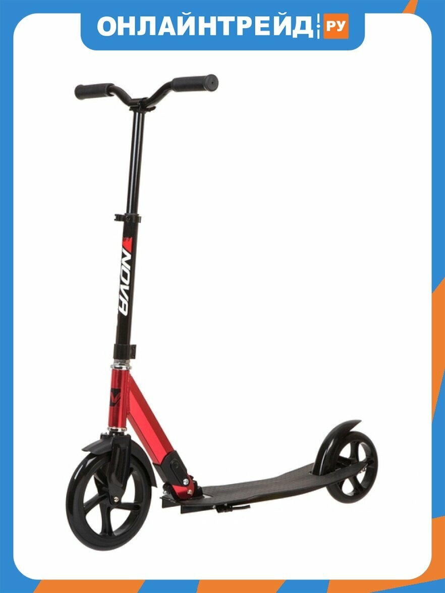 Самокат Novatrack Deft 230 Alloy, красный (230. Deft. RD21)