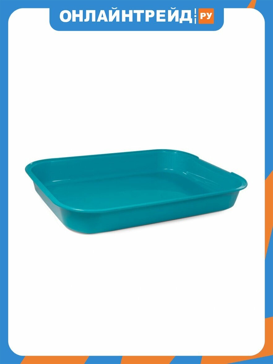 Туалет для кошек Gamma без сетки "Кузя", 38х28х5,5 см
