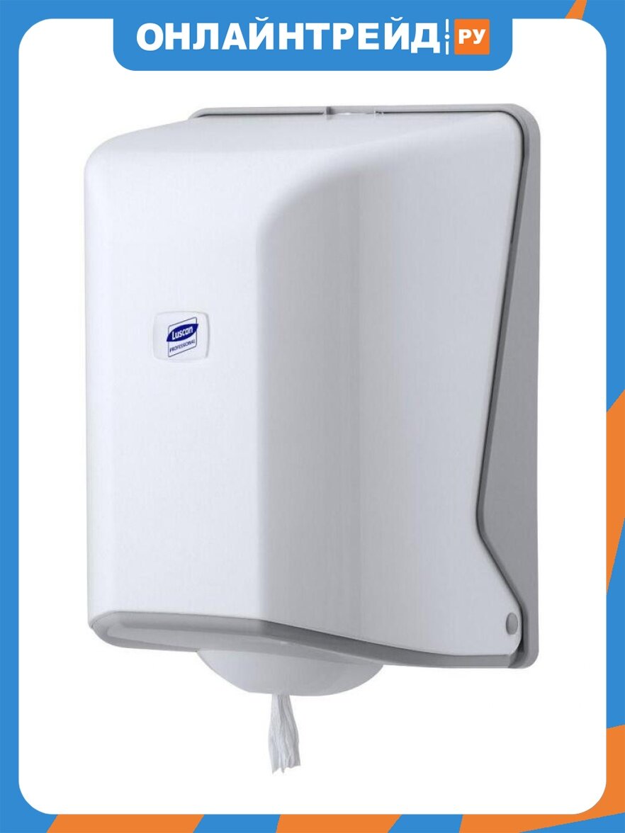 Диспенсер для полотенец Luscan Professional рулон Luscan Prof Optima ЦВ 1by1 белый