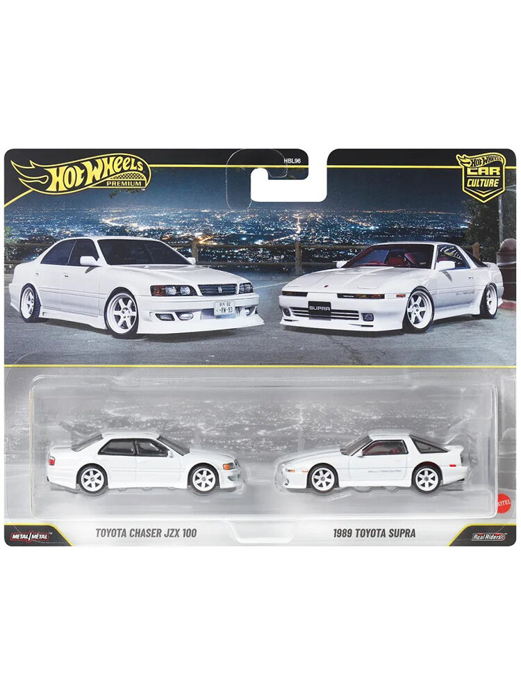 Машинка Hot Wheels Premium 2 Pack HBL96 - Toyota Chaser JZX 100 & 89 Toyota Supra