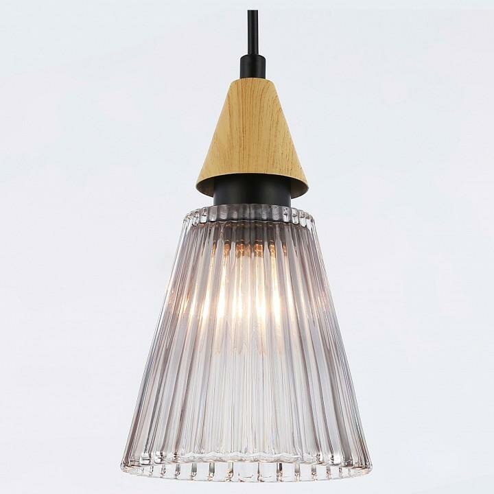 Подвесной светильник Ambrella Light LH LH58111 цвет плафона подвески Коричневый, Светло-серый, цвет арматуры Черный