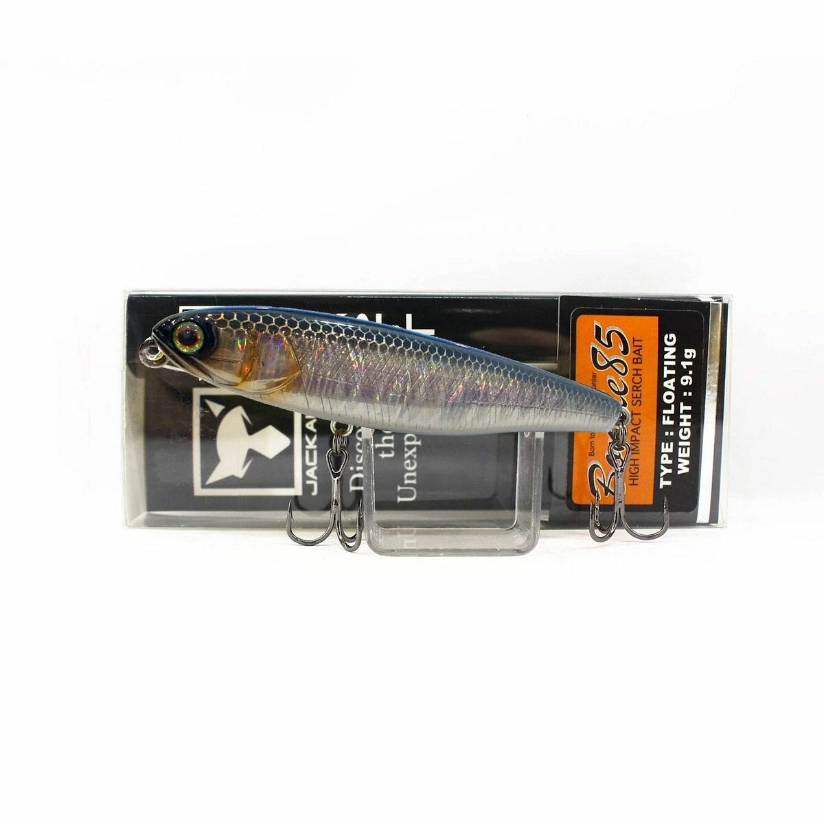 Воблер JACKALL BONNIE 85F 9.1g цвет HL SILVER & BLACK