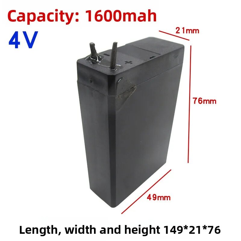 LISCN перезаряжаемые свинцовые батареи 6В 1200 мАч 4V 1600mAh