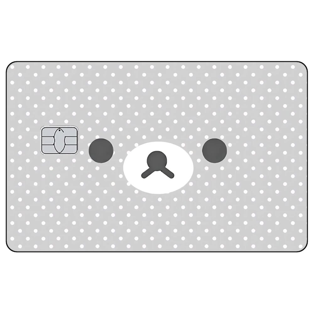 Наколки Rilakkuma для кредитных карт Серый, 6-1PCS, Matte-Small Chip