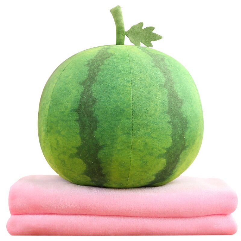 Кукла-одеяло унисекс Mise Арбуз Watermelon 2-in-1 Throw Pillow Blanket 30cm