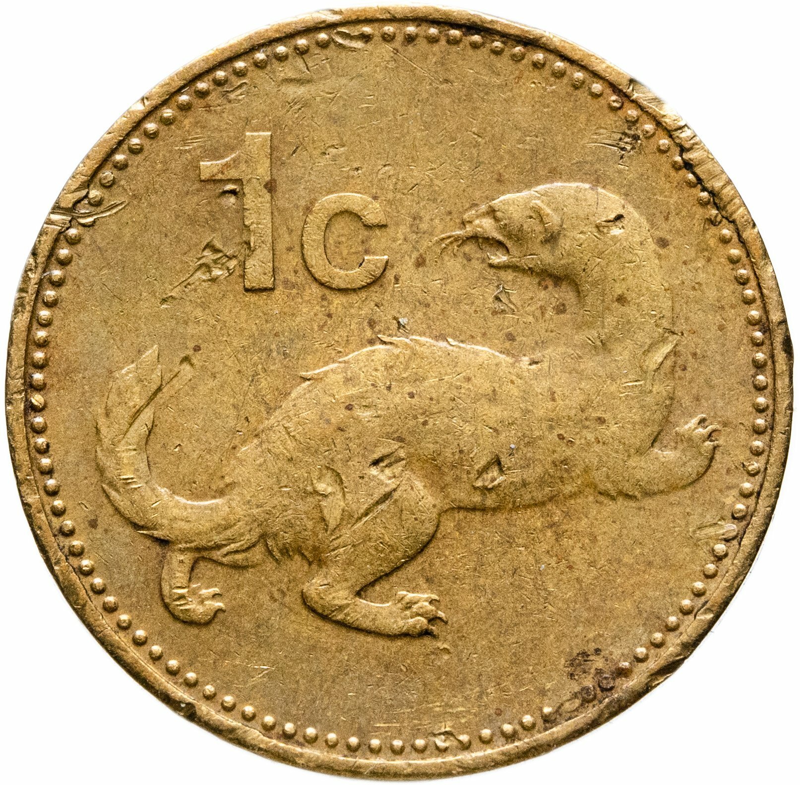 Мальта 1 цент cent 1995, Латунь, в сохранности VF-XF