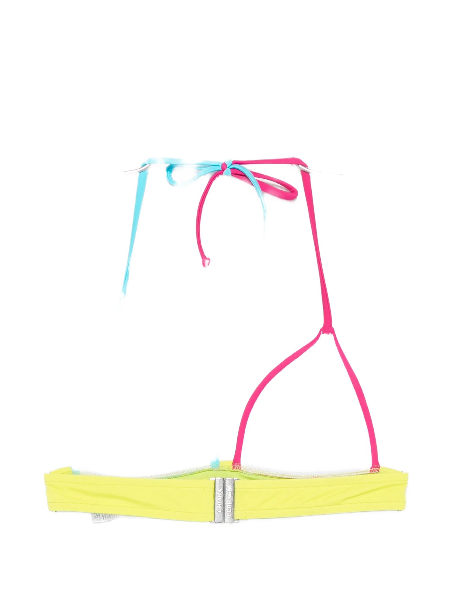 Купальник CHIARA FERRAGNI Colour-block bikini top, размер 36, coral pink — фото 1