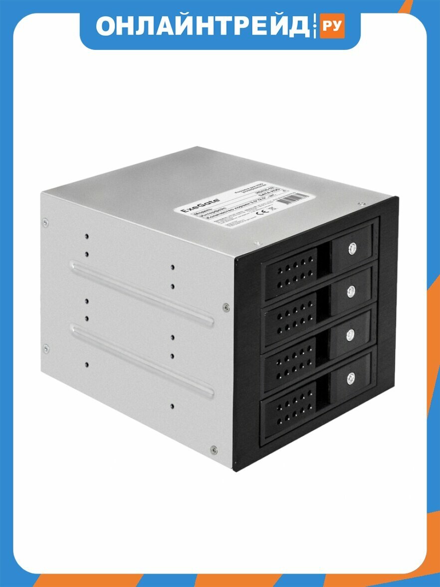 Корзина для HDD Exegate HS435-02 4x3,5"/2.5" SATA HDD EX291657RUS