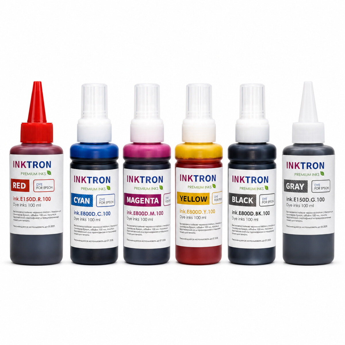 Чернила для Epson XP-15000 (совм. T3781-T3784, T3791-T3794, T04F5-T04F6), водные InkTron, 6 x 100 мл