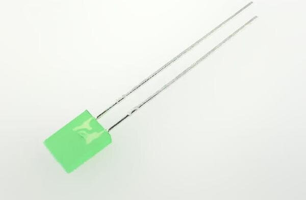 KINGBRIGHT L-113GDT LED; rectangular; 5x2mm; green; 2?8mcd; 110 град; Front: flat; 20mA, 1шт