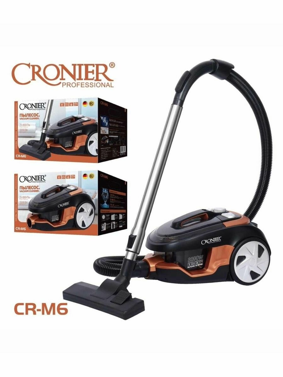 Напольный пылесос Пылесос Cronier CR-M6, разноцветный