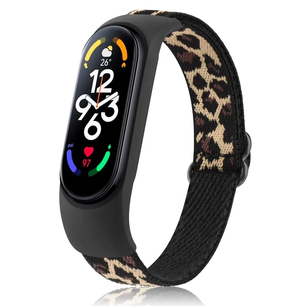 Эластичный нейлоновый ремешок для часов для Xiaomi Mi Band 7 6 5 4 3, регулируемый сменный браслет для Xiaomi Mi Band 3 4 5 6 7
