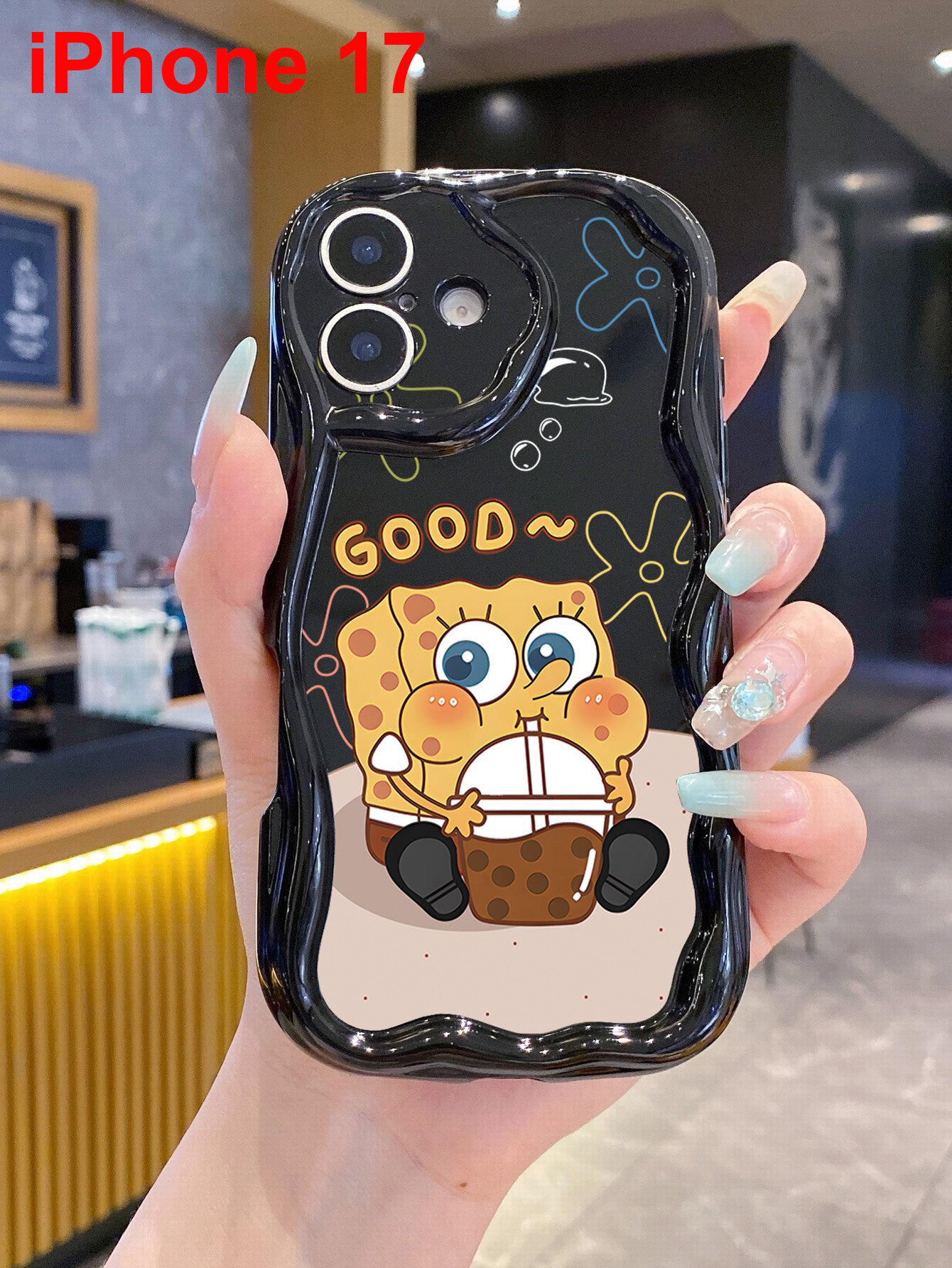 Чехол неправильной формы для iPhone 17 с изображением Губки Боба 'Патриция'