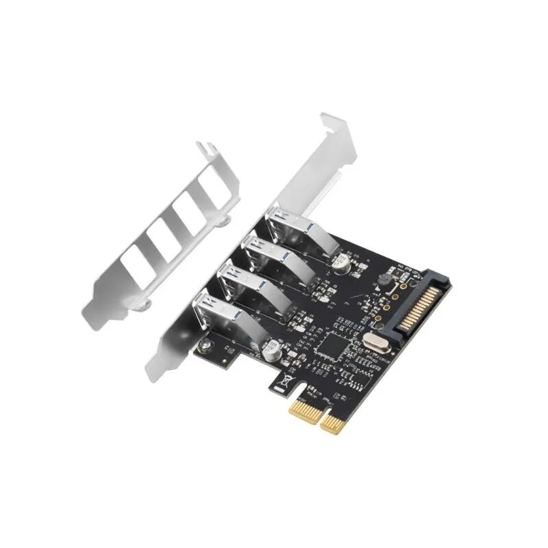 (1 набор.) Карта расширения PCIe 4 порта USB 3.0