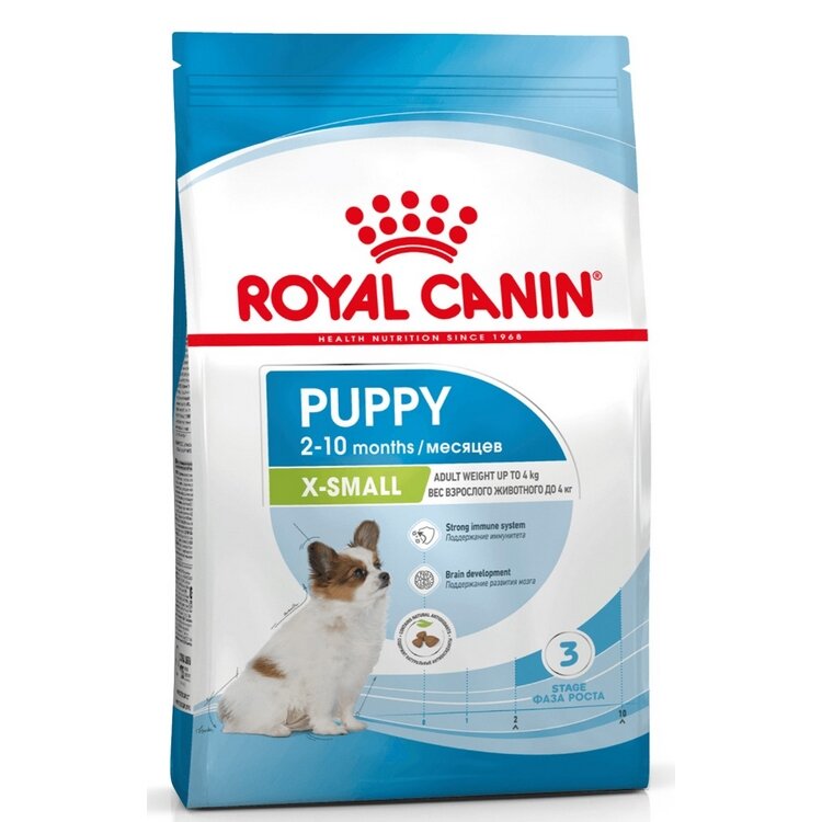 Royal Canin X-Small Puppy / Сухой корм Роял Канин Икс-Смолл Паппи для Щенков мелких пород фас. 500 г